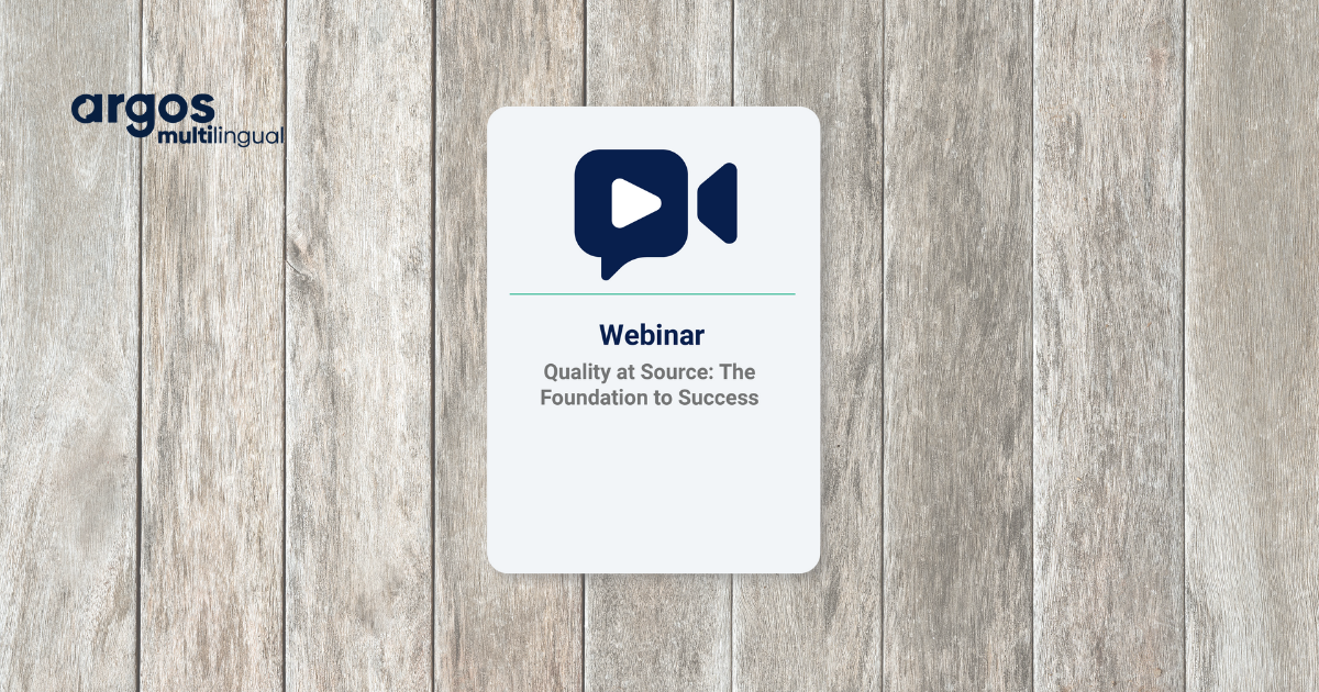 Quality at Source: The Foundation to Success - Webinar